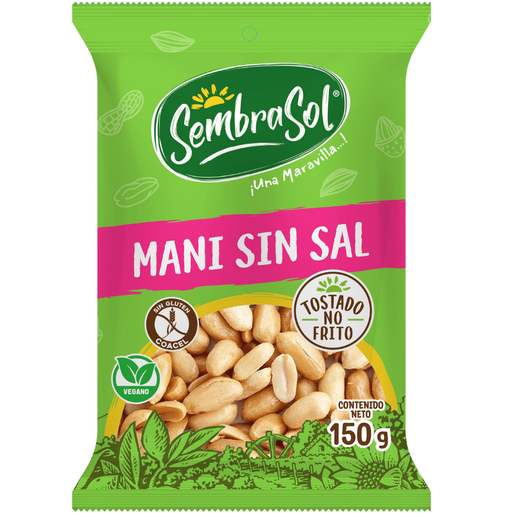MANI TOSTADO SIN SAL 150g
