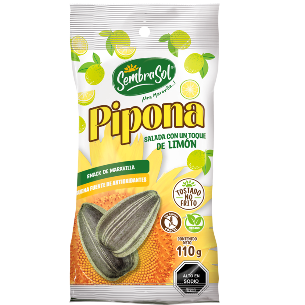 PIPONA SALADA C/TOQUE LIMÓN 110g - Arma tu Pack